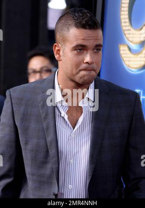 Actor Mark Salling arrives at the premiere of "Glee: The 3D Concert ...
