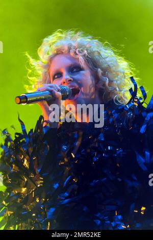 Goldfrapp performs at the London Electronic Dance Festival in Victoria ...