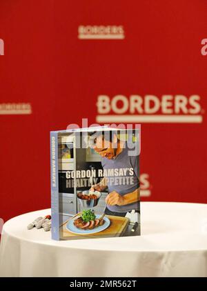 Gordon Ramsay makes an appearance at Borders in New York City to sign ...