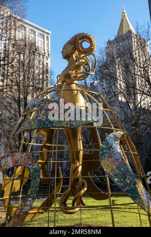 Witness is a Huge Public Art Sculpture on display at Madison Square ...
