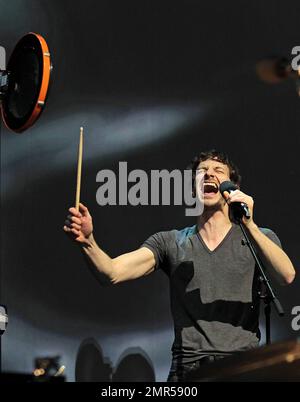 Gotye performs live in concert at the Red Hat Amphitehater in Raleigh ...