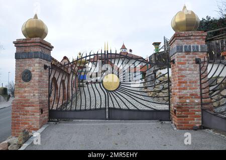 German-style villa in Obernberg am Inn, Germany December 2022 ...