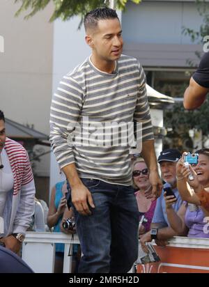 Reality television star Mike 'The Situation' Sorrentino shows off his ...