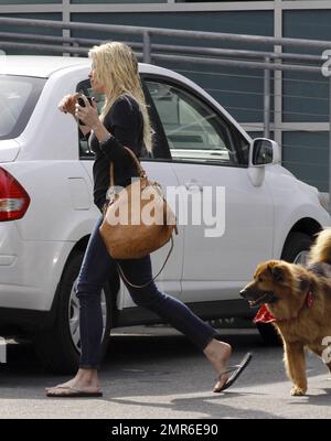 EXCLUSIVE!! Chelsea Handler arrives with her dog Chunk at the "Chelsea ...