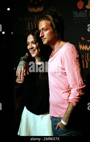 Camille Guaty and fiance Sy Rhys Kaye at the VIP Premiere night of the ...