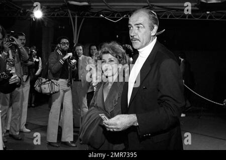 Sean Connery and wife Micheline at the Wrong Is Right screening on ...