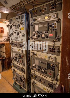The bridge on HMS Cavalier (D73/R73), a C-class destroyer on display in ...