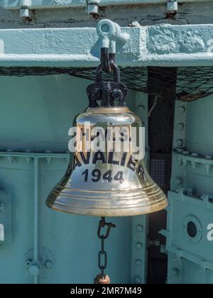 1944 C class destroyer D73 HMS Cavalier at Chatham Historic Dockyard ...