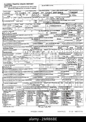 This is the Florida traffic crash report released today by the ...