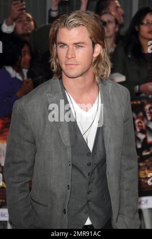 Chris Hemsworth The Hunger Games premiere held at the O2 - Arrivals ...