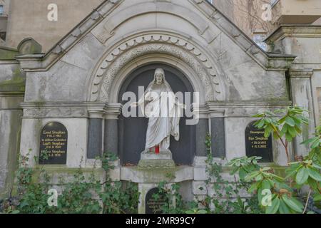 Jesus Christ, mourning figure, cemetery, Stubenrauchstraße, Friedenau, Schöneberg, Berlin ...