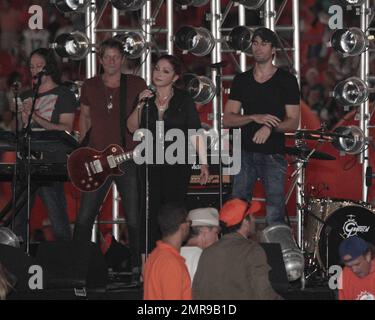 Singer Gloria Estefan performs during her concert at the 2025 ...