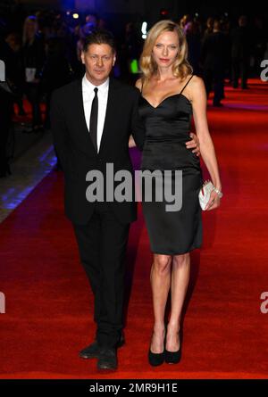 Andrew Nicol and Rachel Roberts at the premiere of "In Time" at Curzon ...