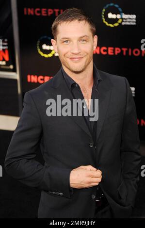 Tom Hardy walks the red carpet for the UK premiere of the new Warner ...