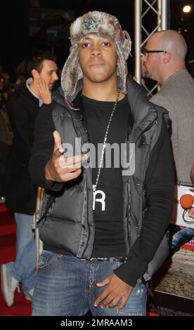 Rapper Chipmunk walks the red carpet at the premiere of "Jackass 3D ...