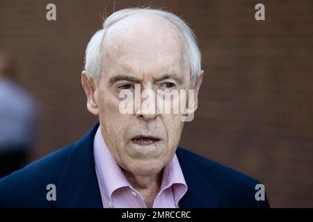 Charles M. Hallinan walks from the federal courthouse in Philadelphia ...