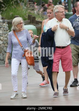 Jerry Springer and his wife spend the day at Disneyland. Los Angeles ...