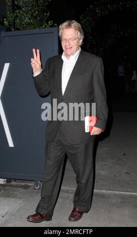 Talk Show legend and host of "America's Got Talent" Jerry Springer ...