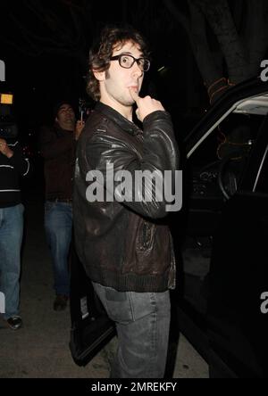 Josh Groban Out For Dinner In Beverly Hills. Featuring: Josh Groban ...
