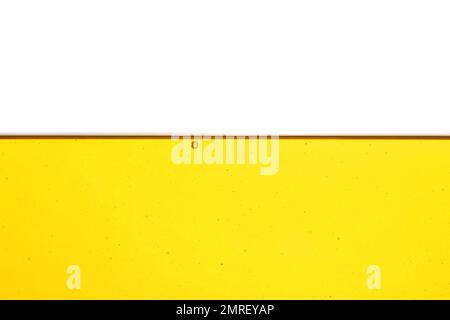 Cooking oil flow isolated on white. Color liquid Stock Photo - Alamy