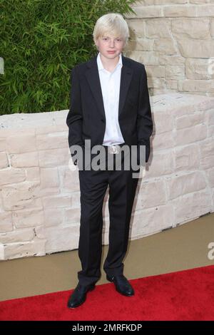 Luke Carberry walks the red carpet at the premiere of "The Karate Kid ...