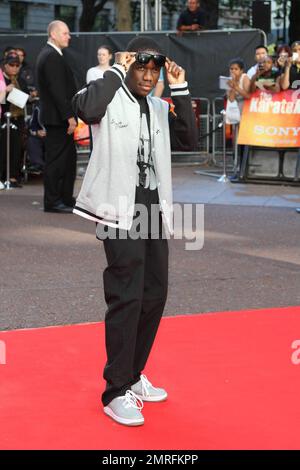 Tinchy Stryder arrives for the UK premiere of "The Karate Kid" held at ...