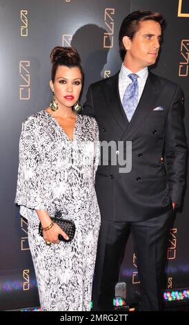 Kourtney Kardashian and Scott Disick at the opening of the restaurant ...