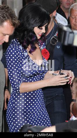 Katy Perry radio interview Stock Photo - Alamy
