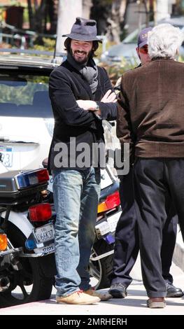 Exclusive!! A smiling Keanu Reeves and buddy Adrien Brody are seen out ...