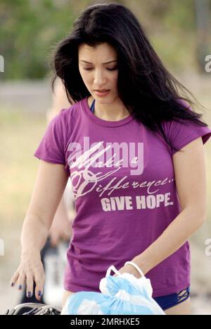 Actress Kelly Hu participates in a jetski event that is part of Eva ...