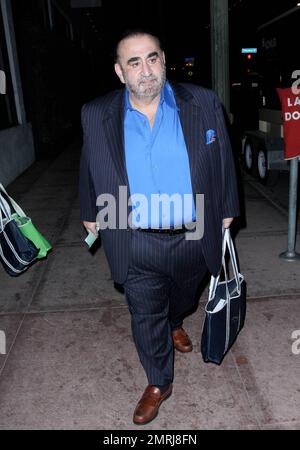 "Borat" actor Ken Davitian enjoys a night out at the restaurant Beso in ...