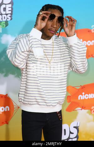 Whiz Khalifa arrives at Nickelodeon's Kid's Choice Awards. Los Angeles ...