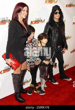 Slash, Perla Hudson and their sons London Emilio and Cash Anthony. One ...