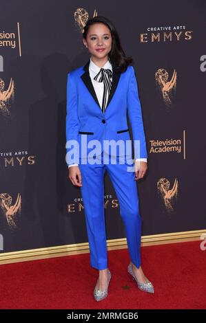 Breanna Yde arrives at night two of the Creative Arts Emmy Awards at ...