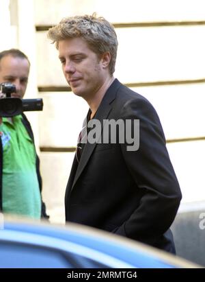 Clint Eastwood's son Kyle Eastwood chats with a friend outside BBC ...