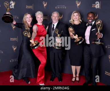 Roxane Griffin, from left, Jill Crosby, Miia Kovero, Terry Baliel and ...