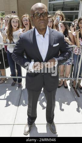 Judge L.A. Reid arrives at "The X Factor" Rhode Island Auditions held ...