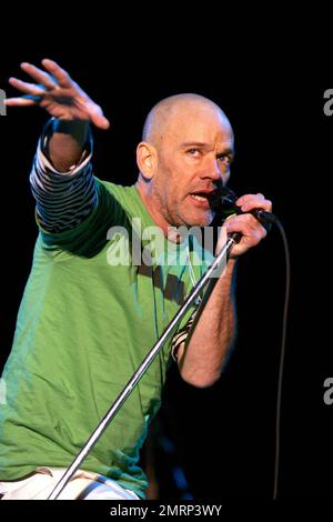 R.E.M. performs at the Langerado Music Festival on the Big Cypress ...