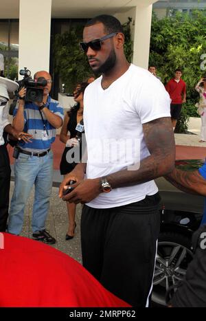 After what was sure to be a long, tiring day, LeBron "King James" James ...