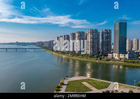 Hunan Changsha River East Xiangjiang Scenery Belt City Night View ...