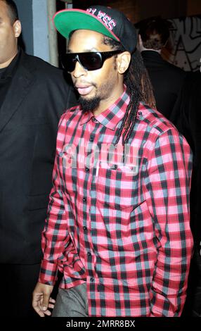 Rapper Lil Jon leaves Lexington Social House. Hollywood, CA. 6/8/11 ...