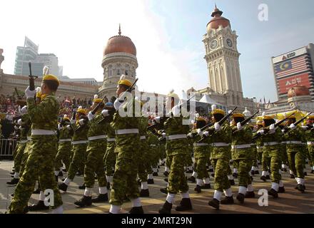 Malaysia The People's Volunteer Corps RELA on duty. A paramilitary ...