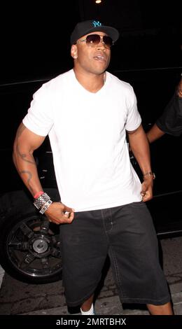 Rapper LL Cool J arrives at STK. Los Angeles, CA. 8/4/08 Stock Photo ...