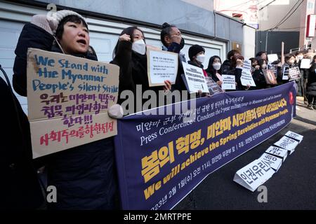 The Myanmar embassy in South Korea, Apr 27, 2021 : The Myanmar embassy ...