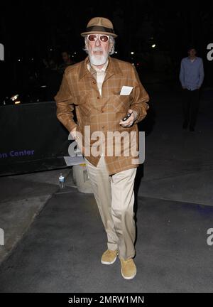 American record producer Lou Adler, arriving at the Staples Center for ...