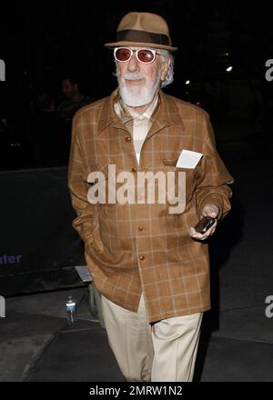 American record producer Lou Adler, arriving at the Staples Center for ...
