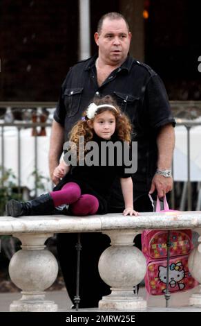 Actor Louis Lombardi and daughter Ava spend time together during an ...