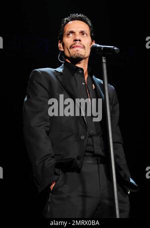 Marc Anthony performing live at the American Airlines Arena Miami ...