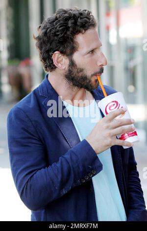 EXCLUSIVE!! Actor Mark Feuerstein sips on a drink while out and about ...