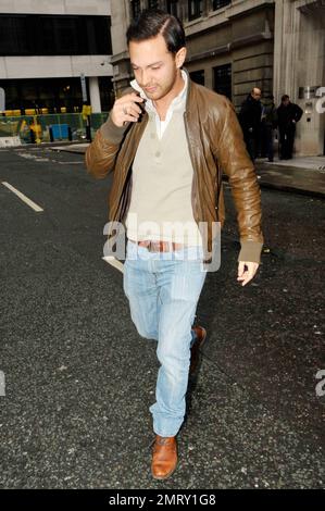 EXCLUSIVE!! Decked out in brown leather accessories, actor and singer ...